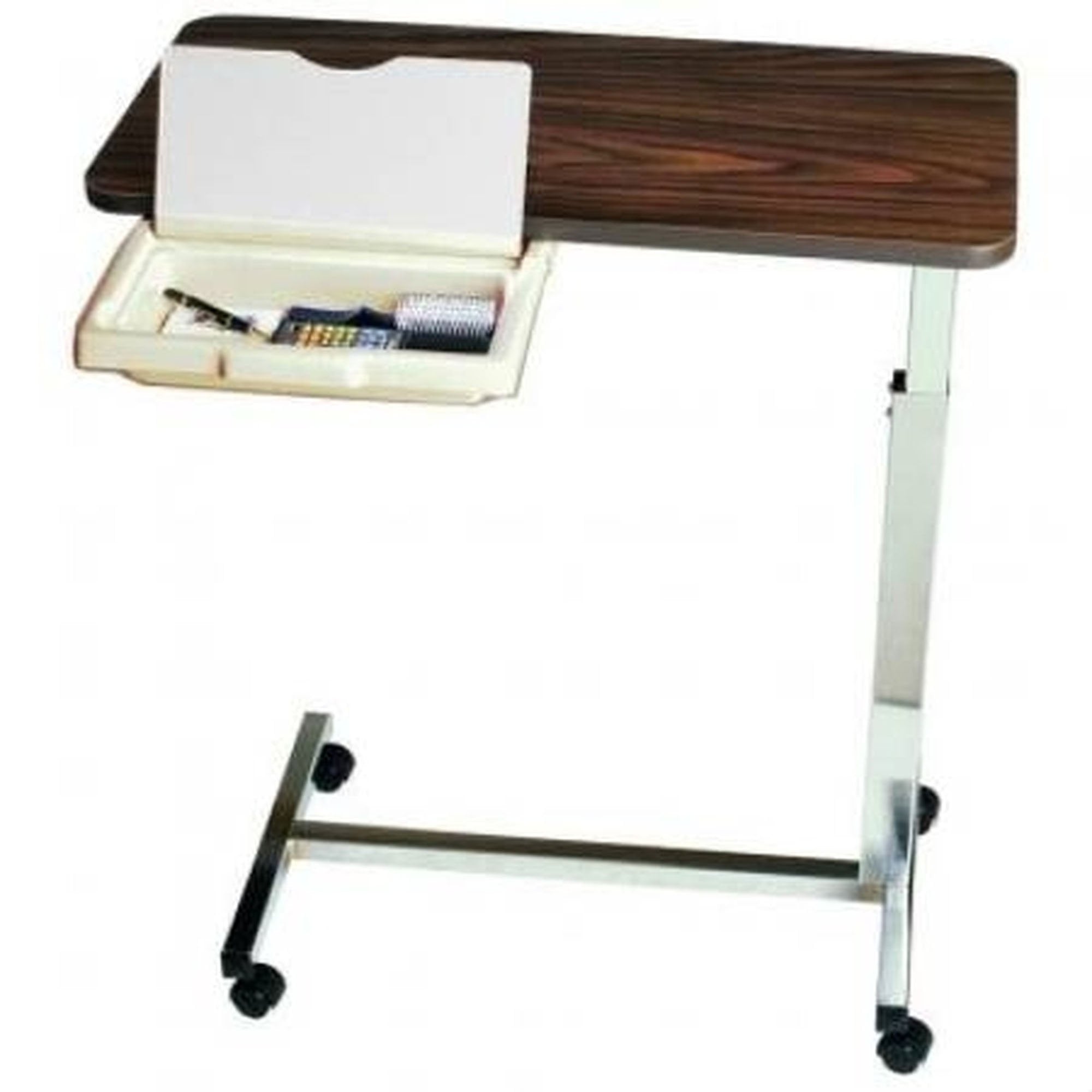 AmFab Overbed Table Non-Tilt Adjustable 28-45"